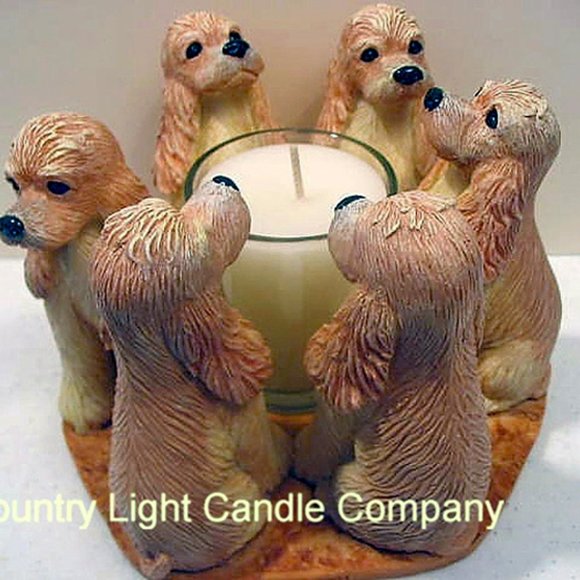Continental Creations | Accents | Cocker Spaniel Dog Breed Candle ...